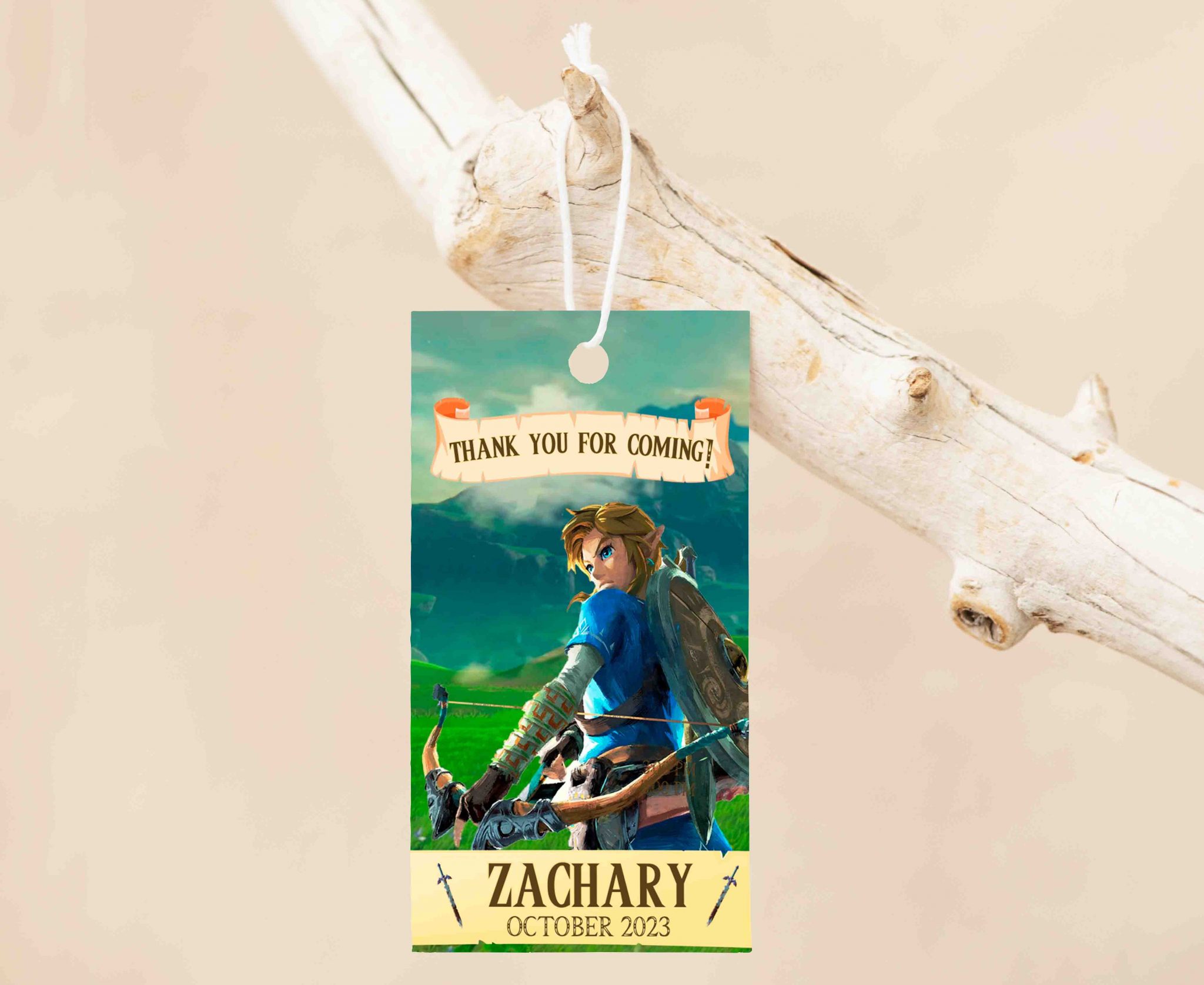 The Legend of Zelda Editable Invitation Template – Sweet Moments Template