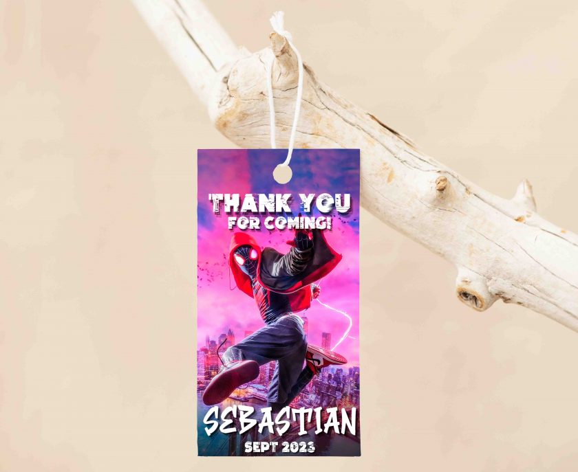 Spiderman Spiderverse Editable Invitation Template – Sweet Moments Template