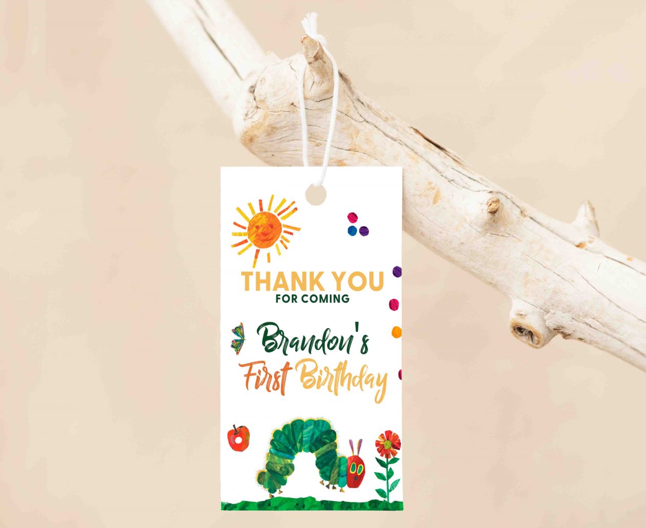 The Very Hungry Caterpillar Editable Invitation Template – Sweet ...