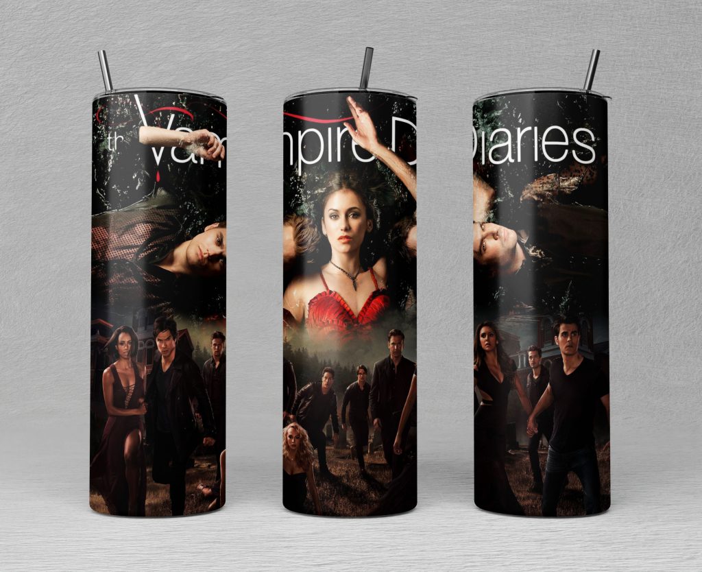 20oz The Vampire Diaries Sublimation Tumbler Design – Sweet Moments ...