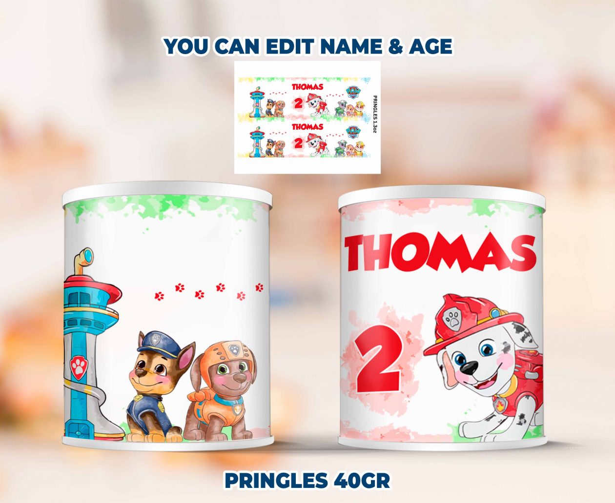 Marshall Paw Patrol Party Pack Templates – Sweet Moments Template