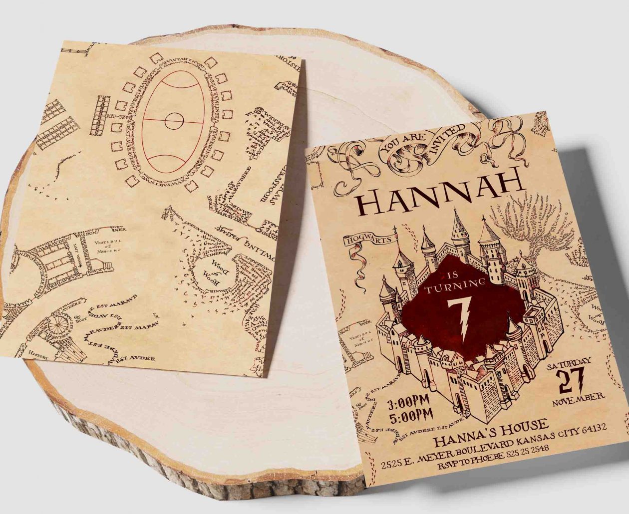 Marauders Map Harry Potter Editable Invitation Template – Sweet Moments ...