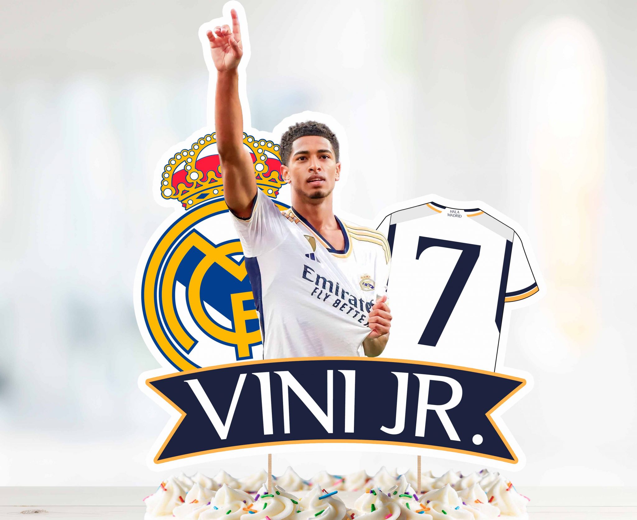 Real Madrid Cake Topper – Sweet Moments Template
